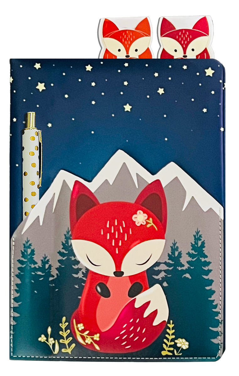 Sweetie Fox Pocket Journal w/ Pen – Streamline Imagined Wholesale